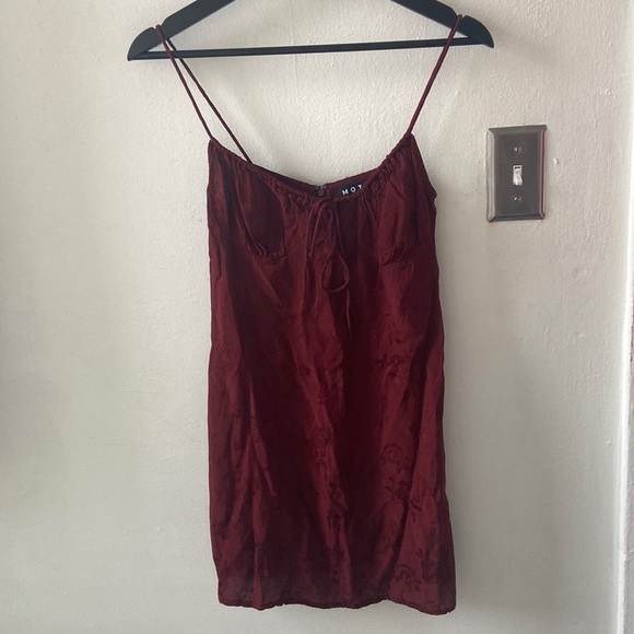 Motel Rocks | Dresses | Scarlett Red Rose Motel Mini Slip Dress | Poshmark